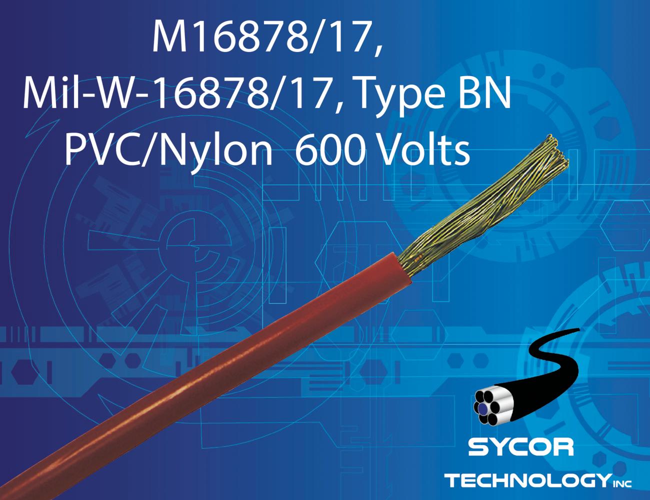Mil-W-16878/17 (M16878/17) | Type BN Wire | Sycor